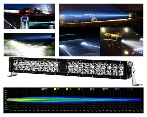 22" Laser Projector head Light Bar High Output LED Offroad UTV Marine ...