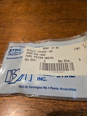 Stihl Fuel Filter (BG75) 0000 358 1800 | eBay