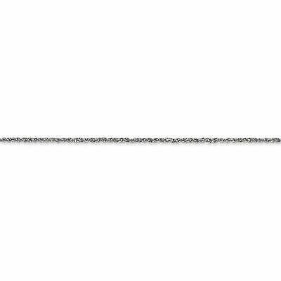14k 14kt White Solid Gold Rope Chain 20 inch X 1.1mm Neckchain Spring ...
