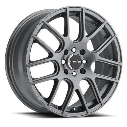 Vision 426 Cross 14x5.5 Gunmetal +38 Offset / 4x100 Bolt Pattern Wheel ...