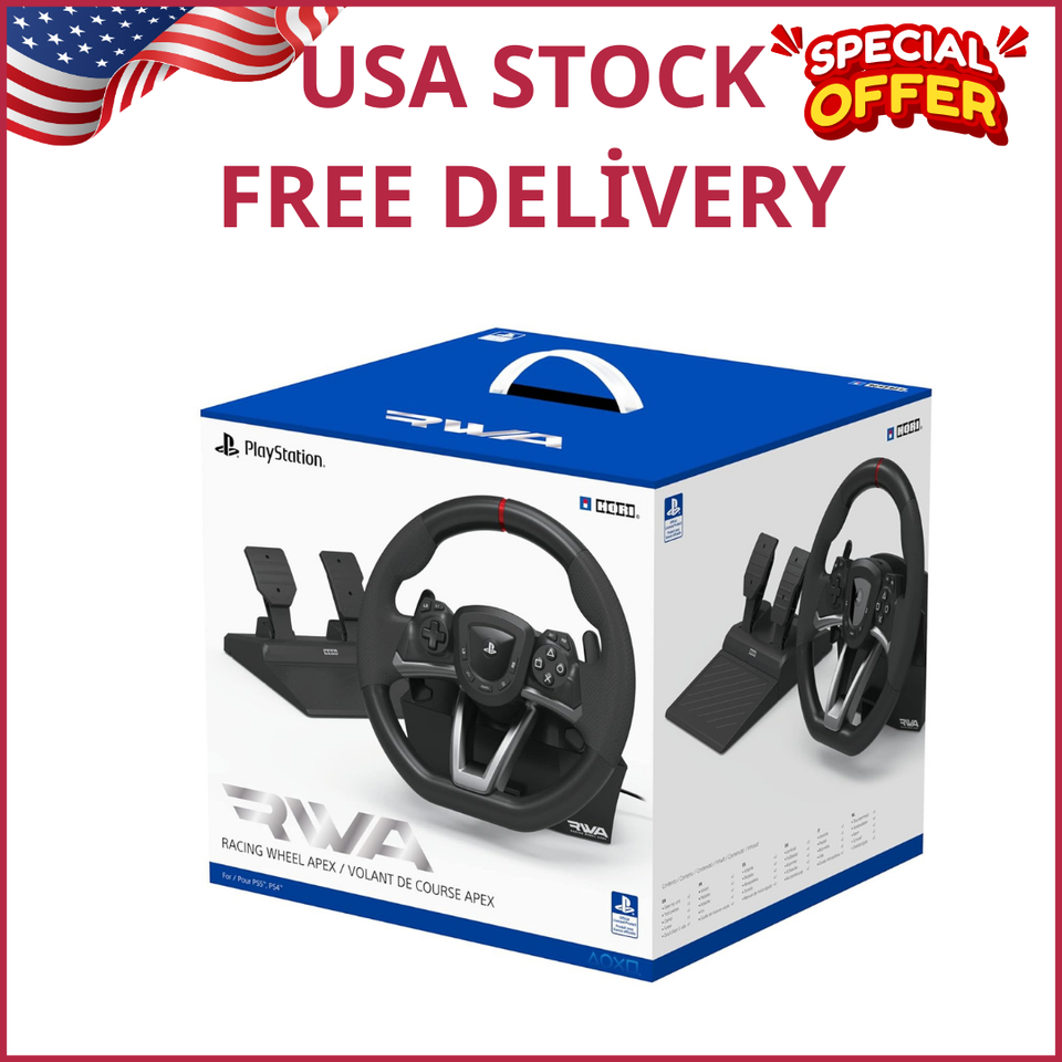 PlayStation Racing Wheel Pedals for PC PS4 PS5 Steering Controls Video ...