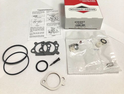 BRIGGS & STRATTON PART# 498260, CARBURETOR OVERHAUL KIT-OEM | eBay