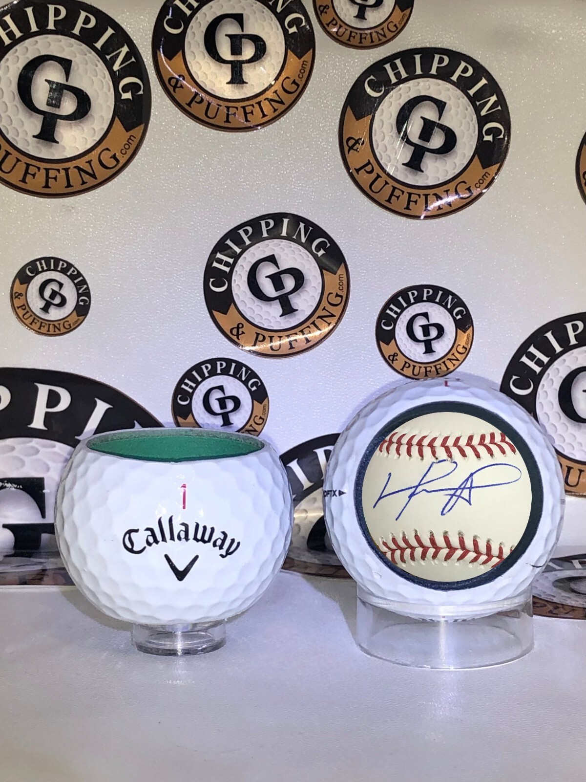 Custom "DAVID ORTIZ" Auto Golf Ball Shot Glass - Hollowed Golf Ball | eBay