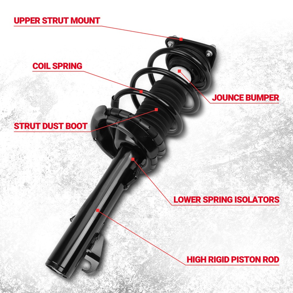 Set of 2 Front Complete Struts Shocks For 2004-2013 Mazda 3 2006-2010 ...