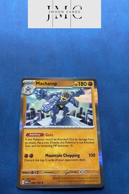 Pokémon TCG Machamp Scarlet & Violet-151 068/165 Reverse Regular Holo ...