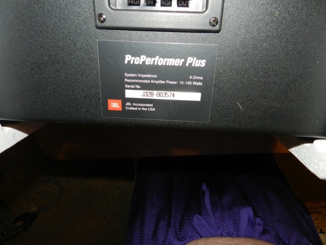 JBL Pro-Performer Plus Subwoofer and Speakers Black Original Box Papers ...