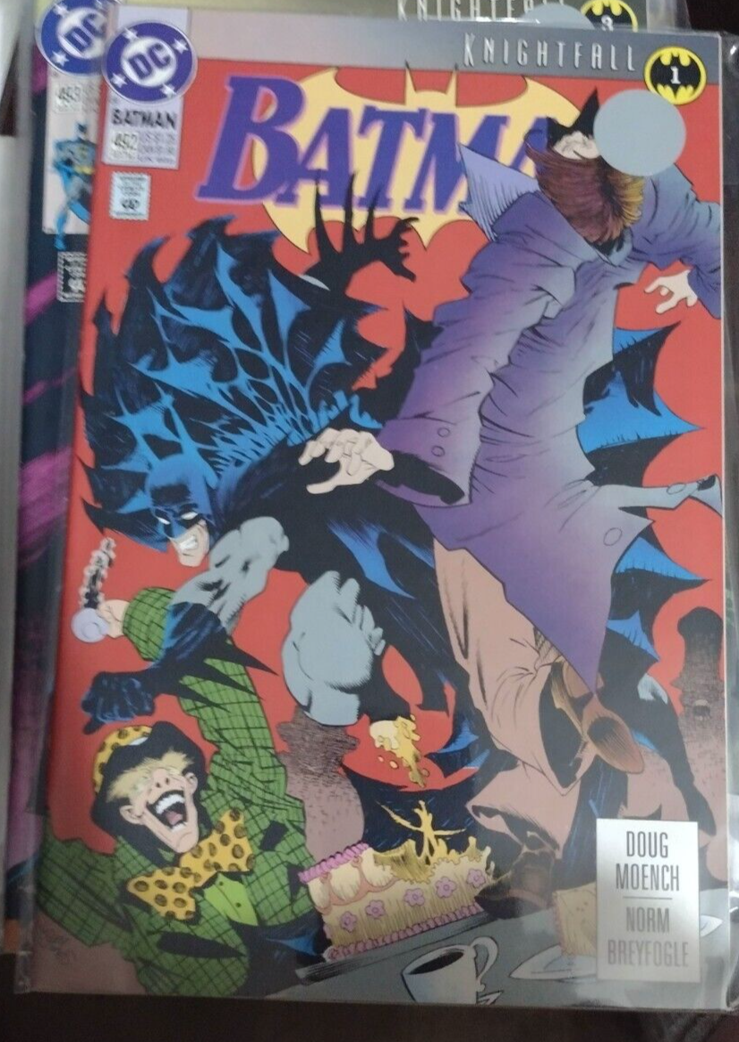 Batman # 492 1993, DC knightfall pt 1 mad hatter bane JOKER RIDLER | eBay