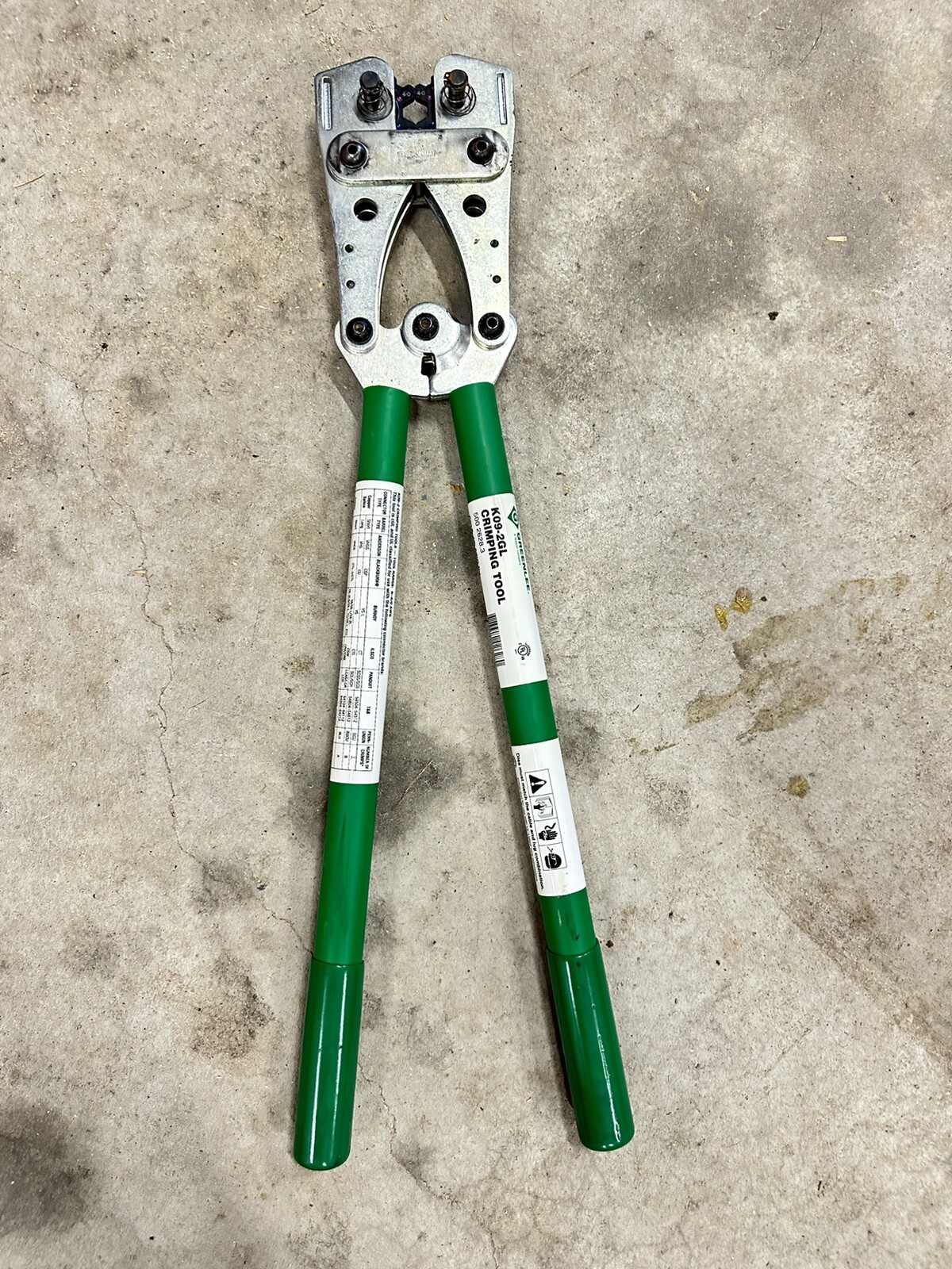 Greenlee K09-2gl 8-4/0 AWG CU Crimping Tool Crimper for sale online | eBay
