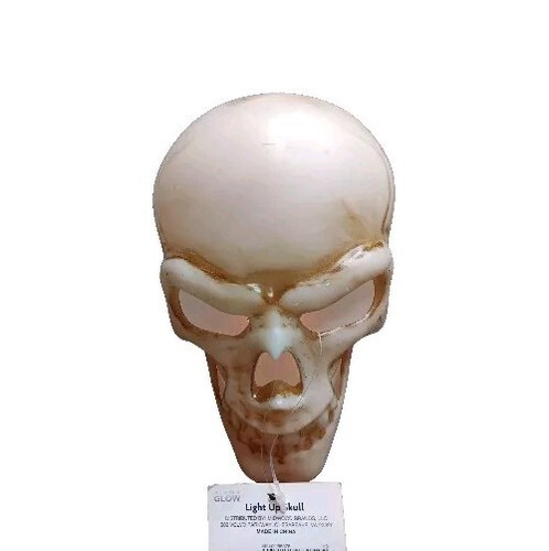 Light-up SKULL Halloween Glow Decor LED Tabletop Decoration Glowing ...