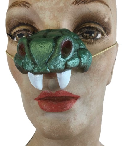 Cobra Snake Nose with Fangs Costume Accessory on an Elastic Band | eBay