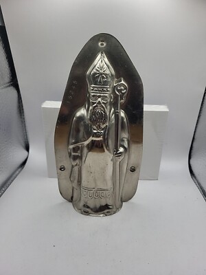 Vintage Santa Claus St. Nickolas # 15245 Metal Chocolate Christmas ...