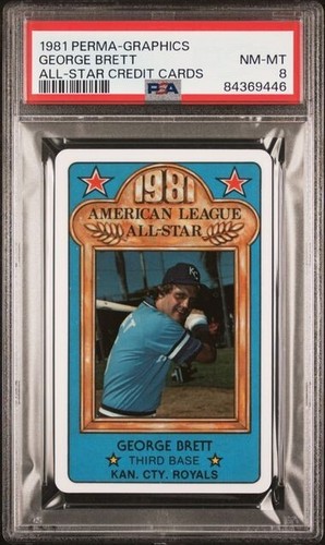 1981 George Brett All-Star Perma-Graphics PSA 8 | eBay