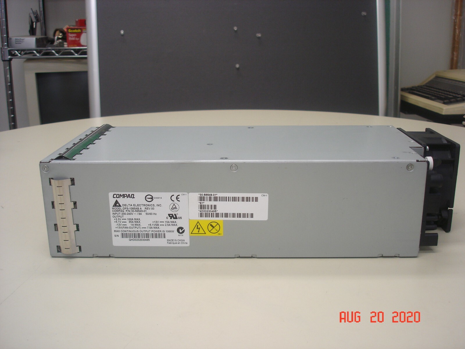 HP 30-56549-01 1085W 240V PSU FOR ALPHASERVER ES45 MOD 1B OR 2B, 3X ...