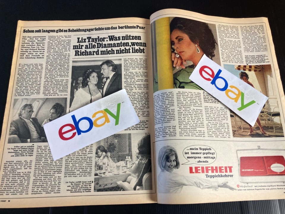 Neue Post 18/1970 LIZ TAYLOR Uschi Glas DUNJA Sonja von Norwegen PAVONE ...