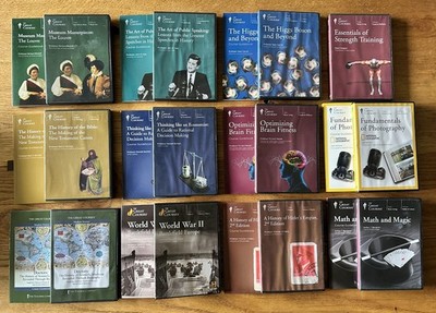 Lot of 12 The Great Courses Lectures on DVD Teaching Company Art Public ...