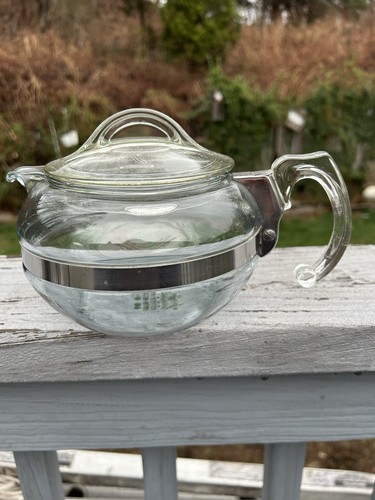 Pyrex Flameware Stovetop 4 cup Teapot Tea Pot Kettle 8126-B | eBay
