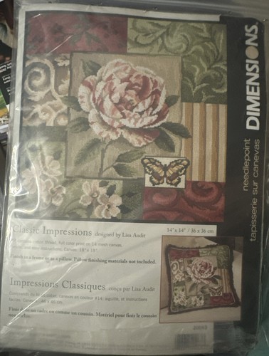Dimensions Needlepoint Kit 20063 Classic Impressions Complete 14 X 14 ...