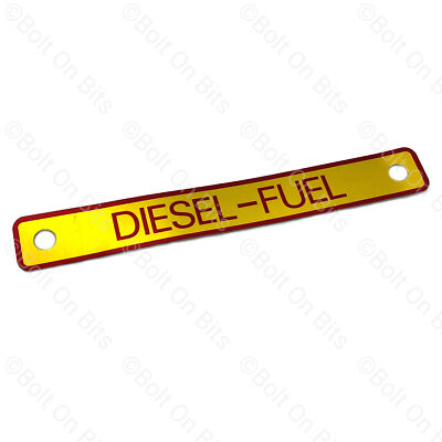 Genuine Diesel Label Warning Decal Defender 90/110 1983 to 1998 2.5 200 ...