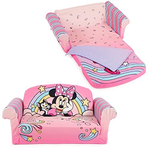 Minnie Mouse 3-in-1 Slumber Sofa, Foam Toddler Nap Mat with Attached ...