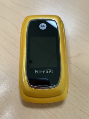 Nextel Motorola i897 Ferrari Flip Cellular Yellow | eBay