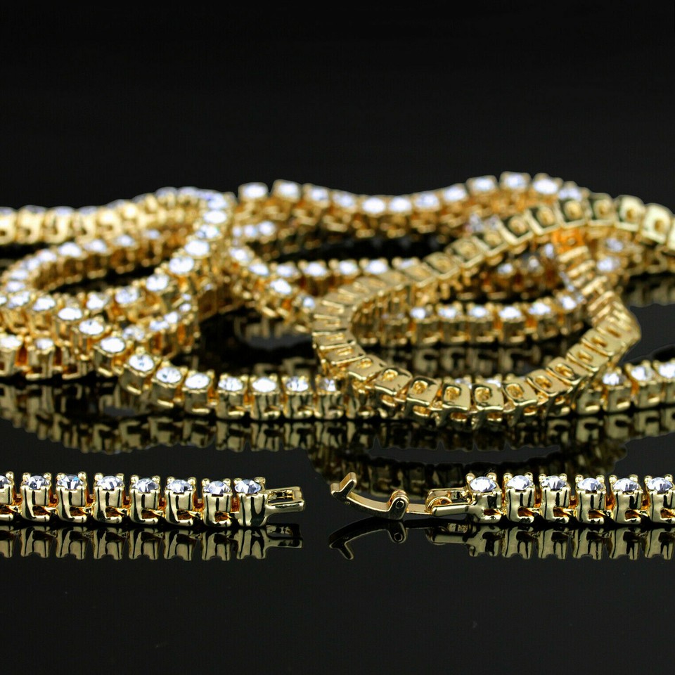 Hip Hop HOOD RICH Drip Pendant & 18" 1 Row & Iced Cuban Choker Chain ...