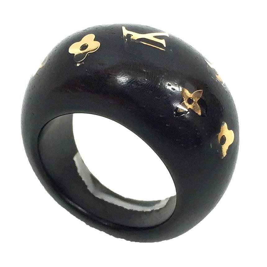 LOUIS VUITTON Berg Sylvania Wood Ring Brown M65934 M US size LOUIS VUITTON Berg Sylvania Wood Ring Brown M65934 M US size