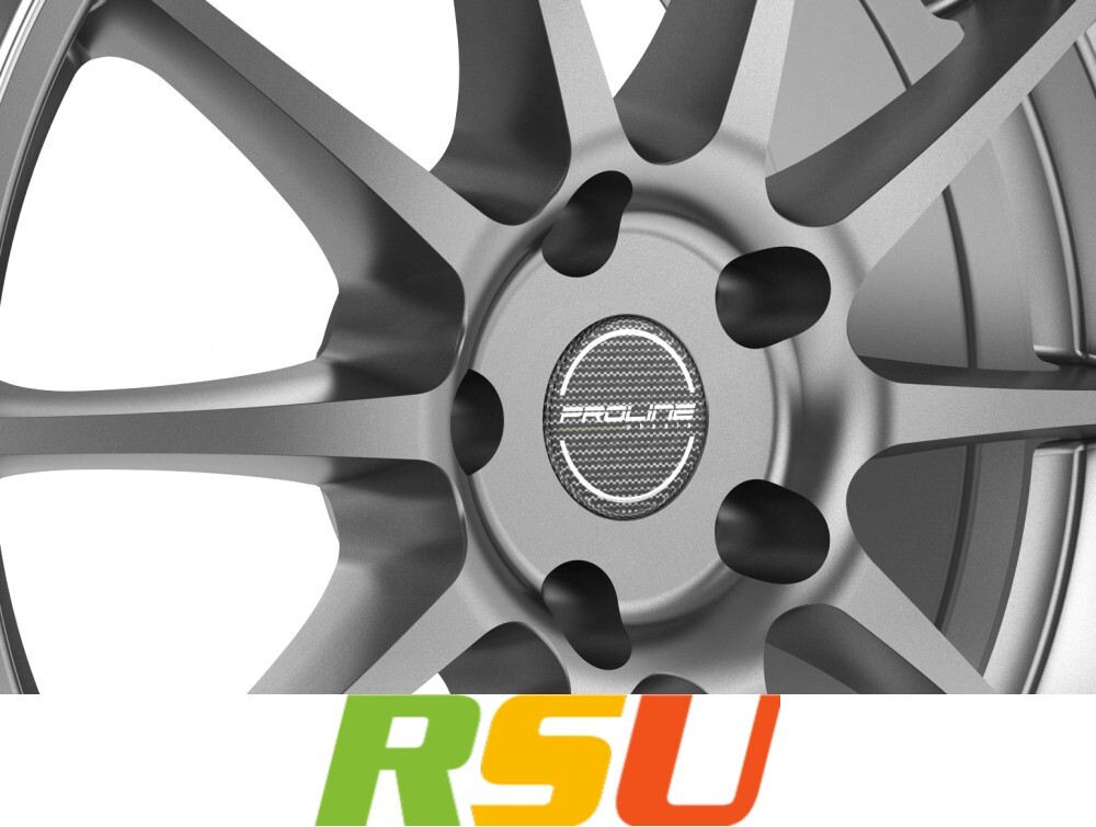 Proline UX100 grey rim polished 7.5x17" ET38 LK5 120 ML 72.6 Alufelgen ...