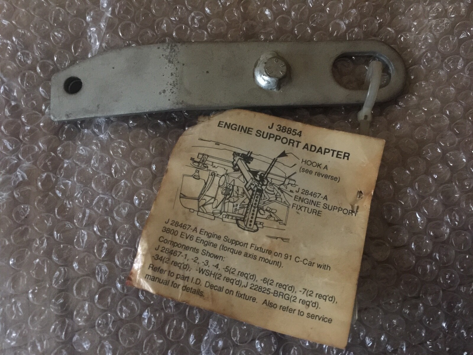 KENT MOORE TOOL J-38854 ENGINE SUPPORT ADAPTER TOOL | eBay