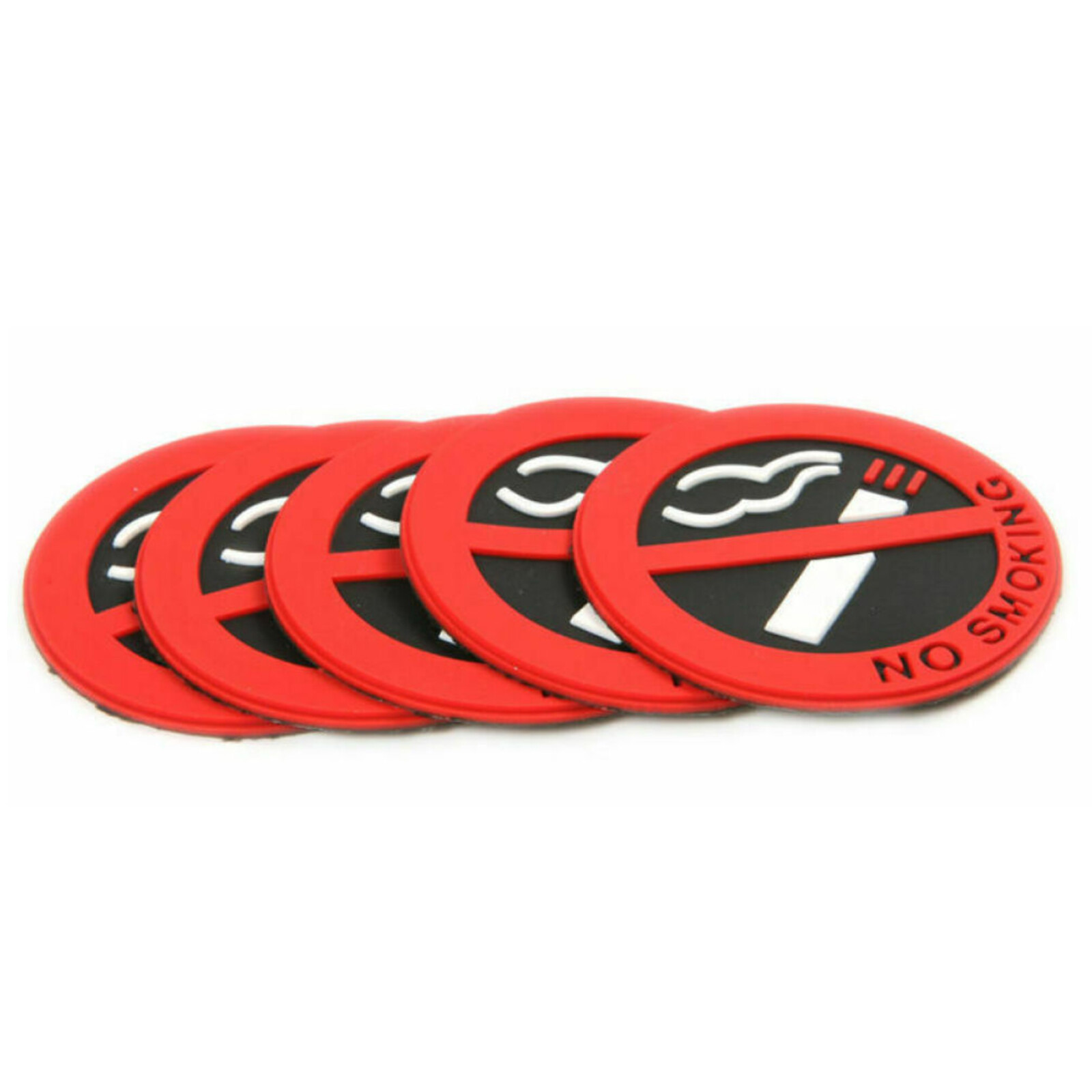 5/10 Pcs Mini NO SMOKING Sign Warning Logo Rubber Stickers Car Taxi ...