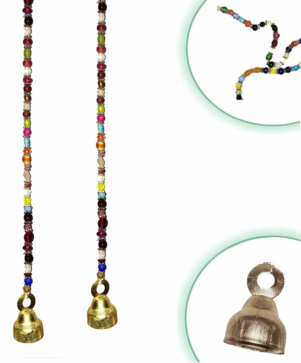 Beads & Brass Bell Strings for Home Decoration & Gift in Vibrant Color ...