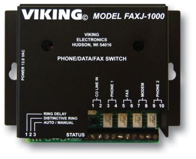 Viking FAXJ-1000 FaxJack Phone/Fax Switch | eBay