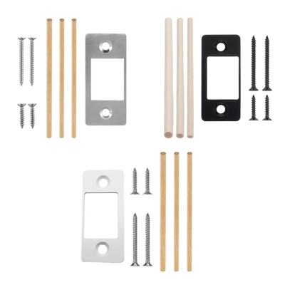 Deadbolt Repair Strike Plate, Narrow Side and Large Hole Home Latch ...