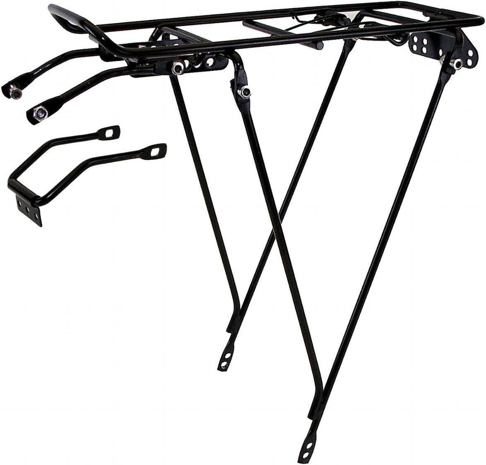 Universal Bicycle Rear Rack Steel 22lb Cargo Carrier for Bikes with ...