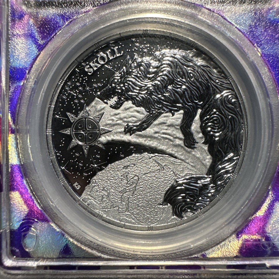 Trader Bea Core 2024 Germania Ragnarok - Skoll Black 1 Oz .9999 Silver ...