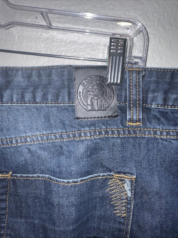 Men’s Born Fly Jeans Size 42x34 Japan Sunrise Rising Sun Patches Blue ...