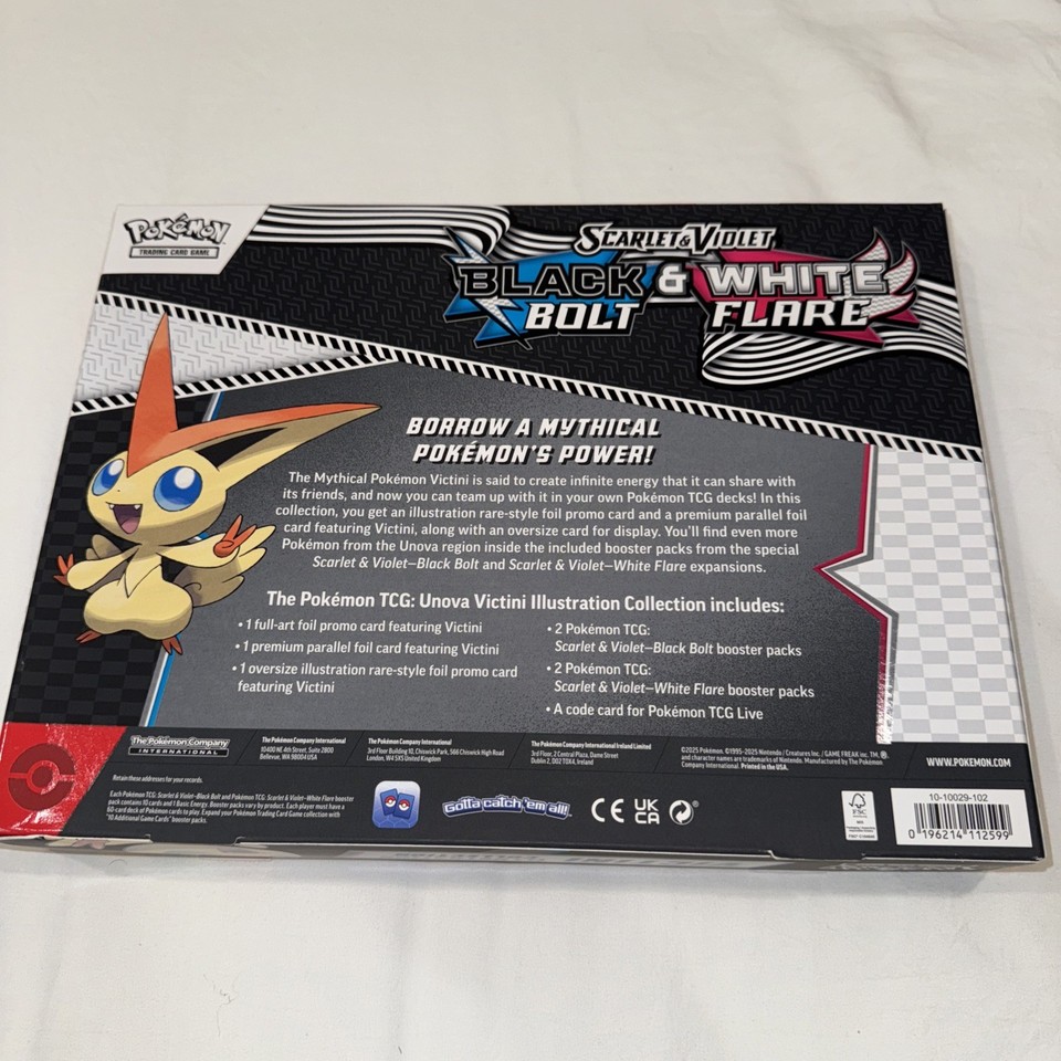 Pokemon TCG Scarlet & Violet Victini Illustration Collection Box SEALED ...