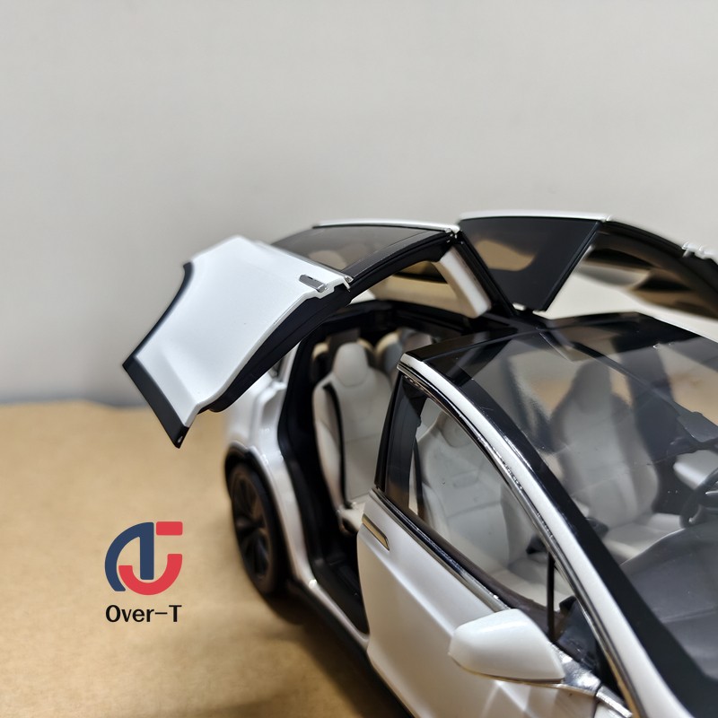 Original 1:18 TESLA MODEL X gull wing door SUV alloy car model | eBay