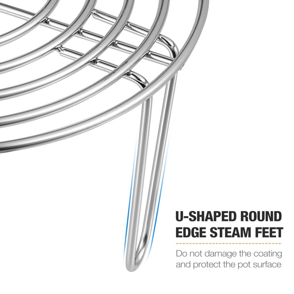 Round Stainless Steel Wire Cooling Rack 16 By 7 cm For Air Fryer Baking ...