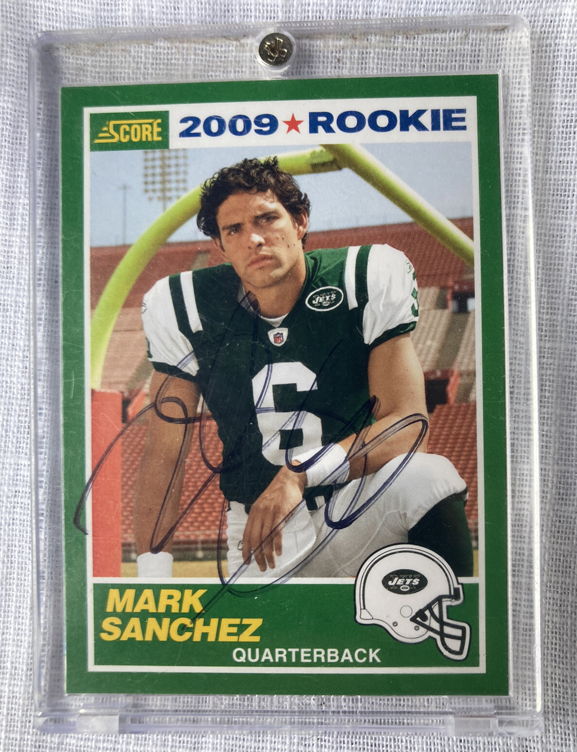 🏈2009 Score Inscriptions Mark Sanchez Auto Rc Rookie CardNY Jets NYJ ...