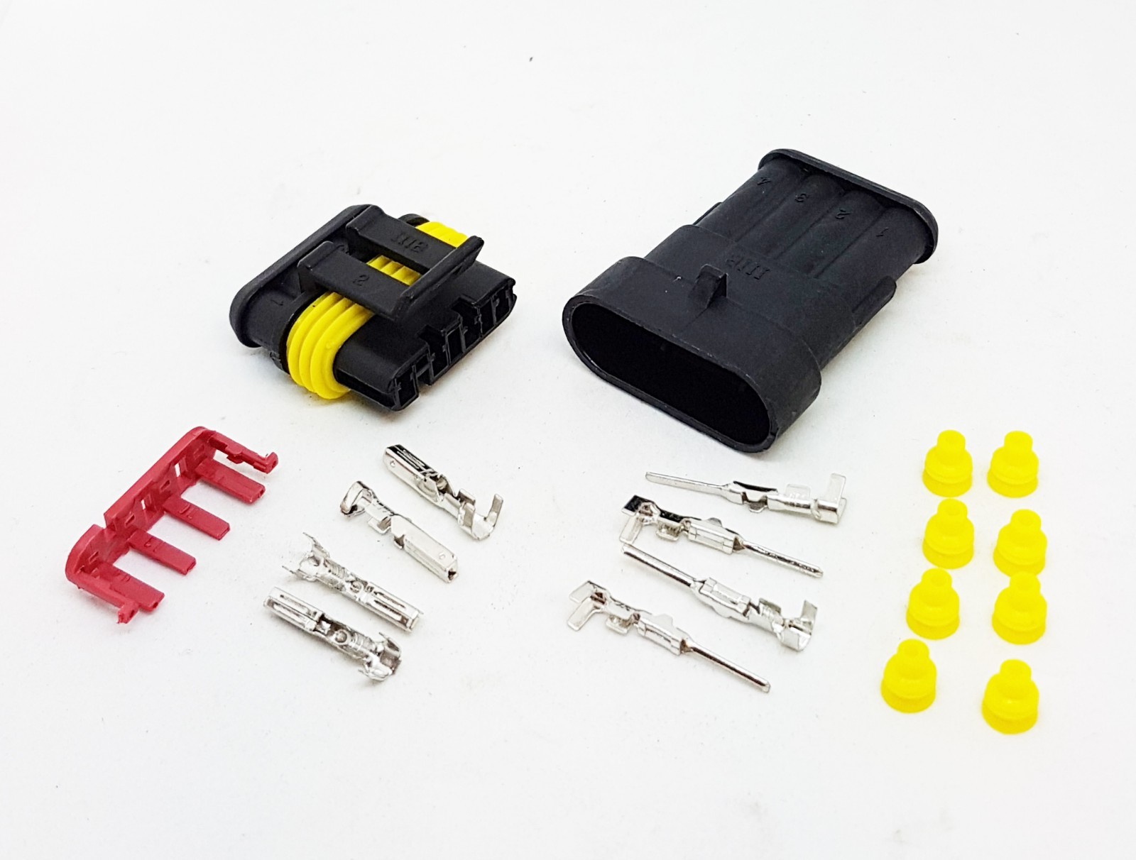 Amp Tyco Connector Kit Superseal Electrical Waterproof Plugs 1 2 3 4 5 ...