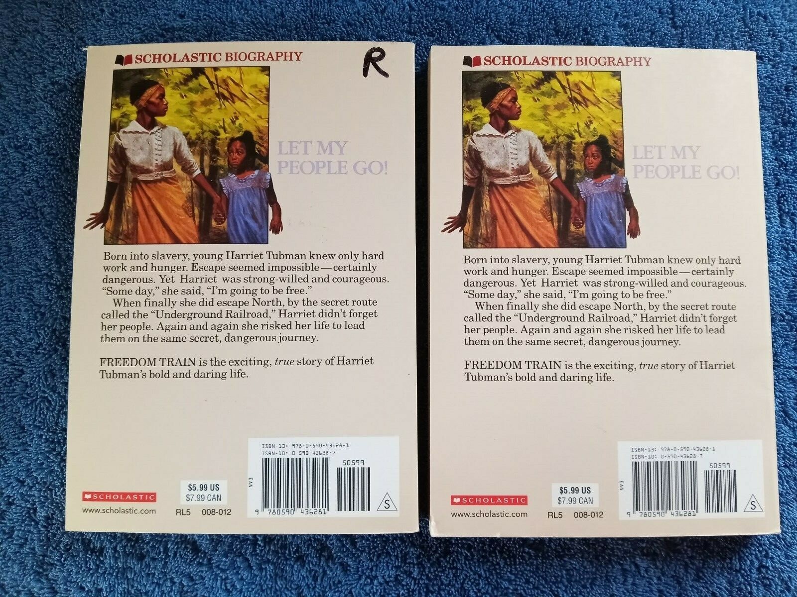 Lot 2 Classroom Freedom Train Book Harriet Tubman Biography Sterling SC ...