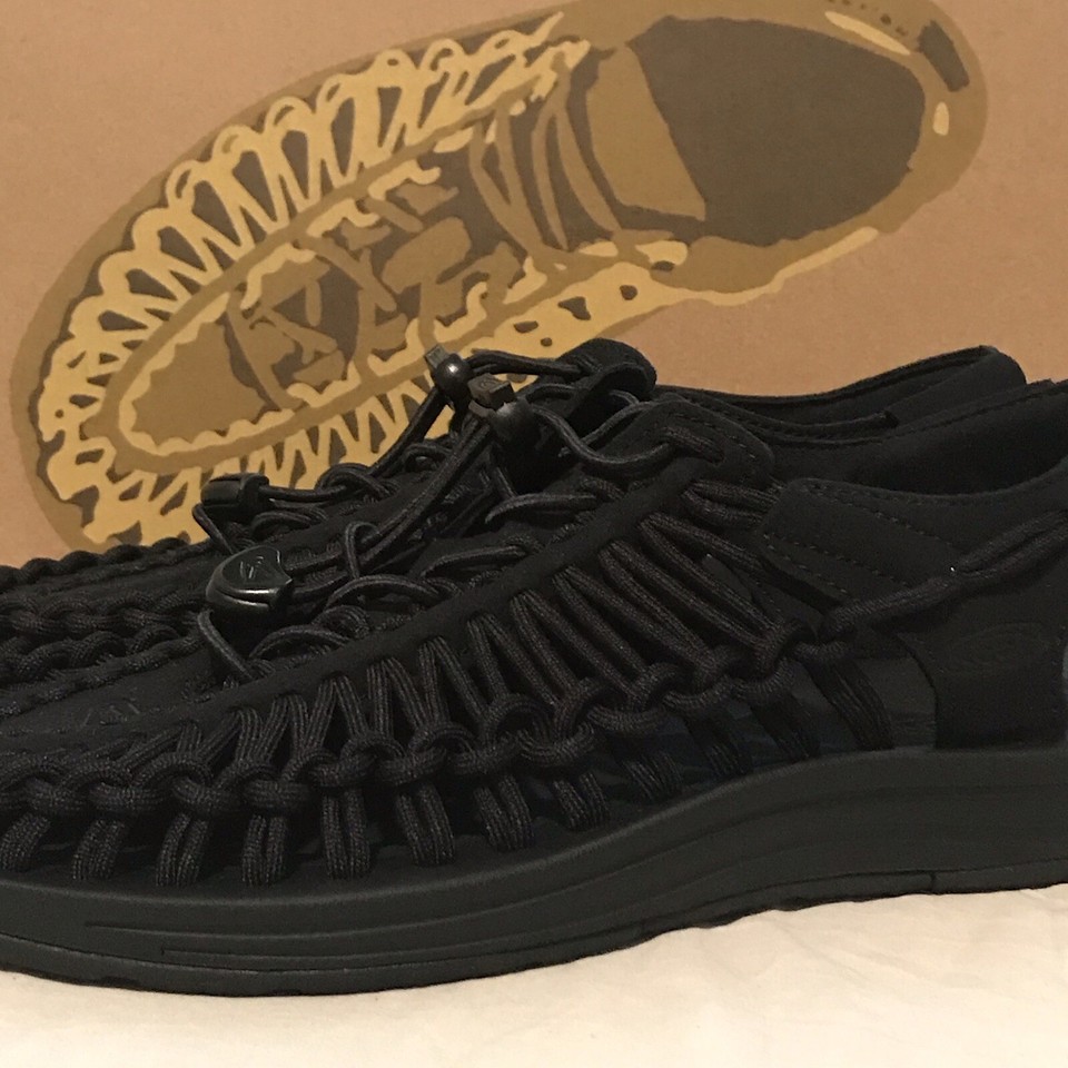 NEW KEEN UNEEK Men’s Size 7 M Classic 2 Cord Sandals Black 1014097 | eBay