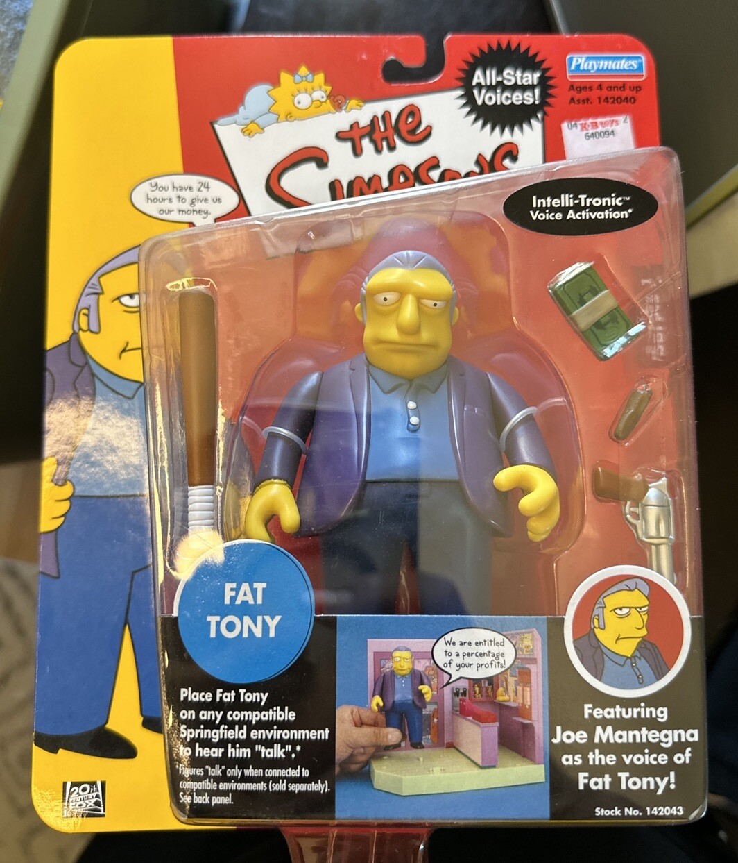 The SIMPSONS Fat Tony World of Springfield Playmates Toys Joe Mantegna ...