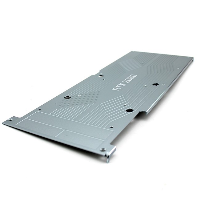 Silver Back Plate Rear Panel Cover Parts for NVIDIA RTX 2080 Graphics ...