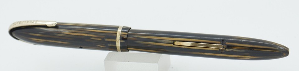 Sheaffer Balance Brown Striated Military Clip Fountain Pen - 14kt F Nib ...