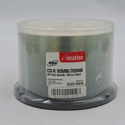 Imation CD-R 48x 80min/700mb 50 Pack Sealed | eBay