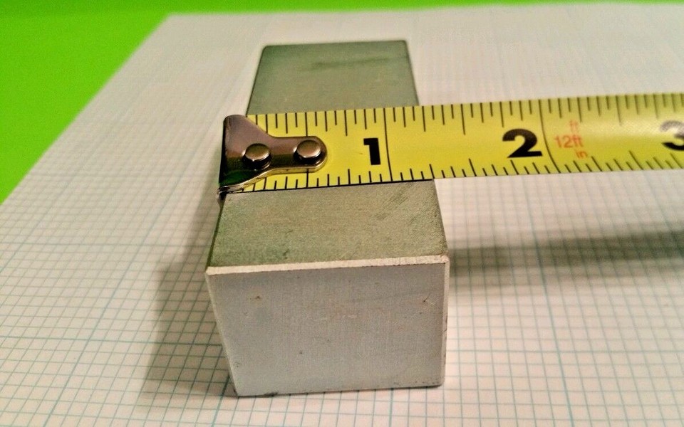 (2) Large NEODYMIUM block MAGNETS! N52 grade rare earth magnet. New ...