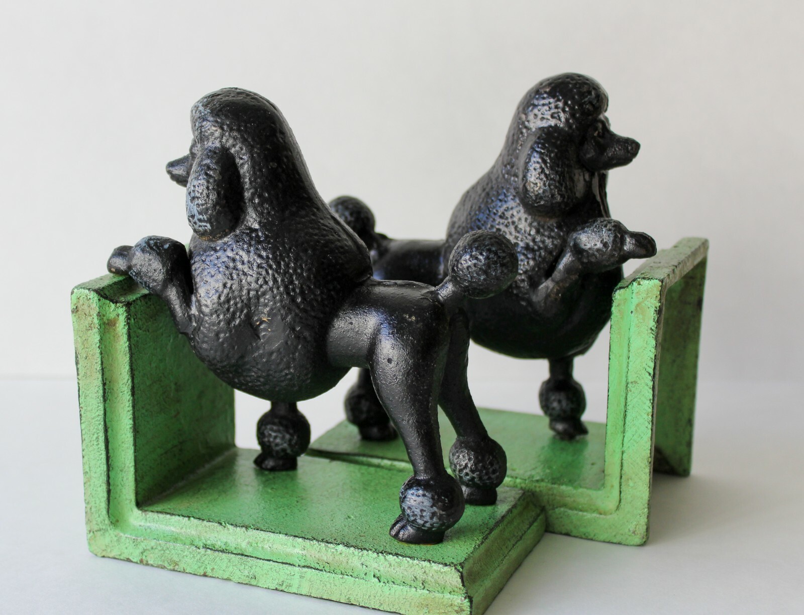 Vintage Poodle Bookends Cast Iron | eBay