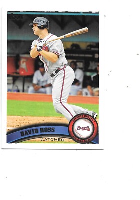 David Ross 2011 Topps Update Series Baseball Card #US34 Atlanta Braves ...