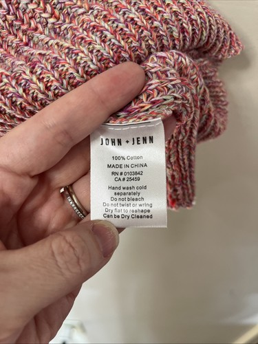 Revolve John + Jenn Peta Crochet Tank Top Medium Rainbow Prism Granny ...